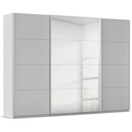 Schwebetürenschrank Rauch "Kleiderschrank Schrank Garderobe AGORDO mit Dekor- oder Hochglanzfront" Schränke Gr. B/H/T: 315 cm x 229 cm x 62 cm, 3 St., grau (seidengrau) durchdachte Innenausstattung, in 4 Breiten und 2 Höhen MADE IN GERMANY