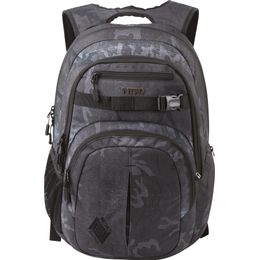 Schulrucksack Nitro "Chase" Gr. B/H/T: 37cm x 51cm x 23cm, grau (forged camo) Kinder Rucksäcke Alltagsrucksack, Rucksack für Freizeit, Schule, Arbeit und Reise