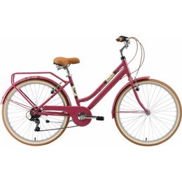 Cityrad Bikestar Fahrräder Gr. 41 cm, 26 Zoll (66,04 cm), lila für Damen, Kettenschaltung