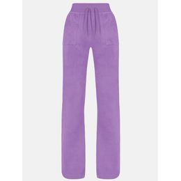 Sweathose Juicy Couture "DEL RAY Damen" Gr. M, EURO-Größen, sheer lilac Damen Hosen Trainingshose Damen, Sweathose, Velour, Jogginghose mit Glitzer, Sale