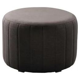 Pouf Fink "Helen", braun, B:60cm H:43cm T:60cm, Poufs, mit seitlichen Nähten