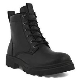 Schnürboots Ecco "GRAINER W" Gr. 40, schwarz Damen Schuhe Stiefelette, Winterboots, Blockabsatz, mit Schurwollfutter