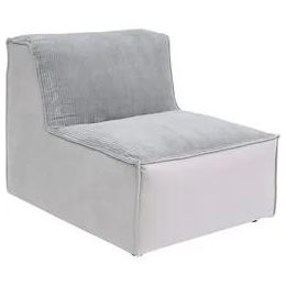 Sofa-Mittelelement RAUM.ID "Modulid", grau (hellgrau), B:88cm H:82cm T:104cm, 100% Polyester, Polsterelemente, als Modul oder separat verwendbar, in Cord