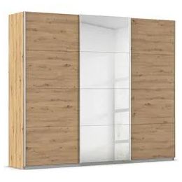 Schwebetürenschrank Rauch "Kleiderschrank Schrank Garderobe AGORDO mit Dekor- oder Hochglanzfront" Schränke Gr. B/H/T: 271cm x 229cm x 62cm, 3 St., braun (eiche artisan) durchdachte Innenausstattung, in 4 Breiten und 2 Höhen MADE IN GERMANY