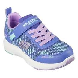 Sneaker Skechers "DYNAMIC TREAD" Gr. 29, blau (blau-flieder) Kinder Schuhe Freizeitschuh, Klettschuh mit glänzendem Textileinsatz