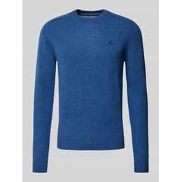 McNeal Strickpullover aus Lammwolle mit Label-Stitching