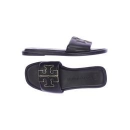 Tory Burch Damen Sandale, schwarz, Gr. 7.5