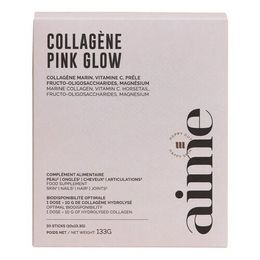 Aime - Collagen Pink Glow - Nahrungsergänzungsmittel - pink Glow Boite De 10 Sticks Relaunch