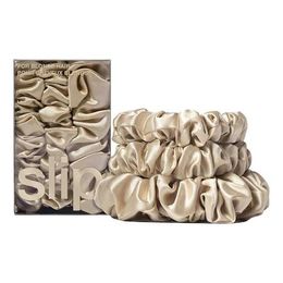 Slipsilk - Back To Basics - Haargummis Aus Reiner Seide Blond - scrunchies Midi / Large Blonde