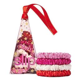 Slipsilk - 4 Haargummis Aus Reiner Seide - Skinny Ornament - skinny Scrunchies