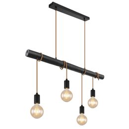 Globo Lighting - LEO - Hängeleuchte Metall schwarz matt, 4x E27