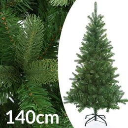 Casaria Weihnachtsbaum PE PVC inkl Ständer 140cm dunkelgrün