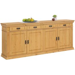 Sideboard Home Affaire "Vinales" Sideboards Gr. B/H/T: 202 cm x 83 cm x 39 cm, 4 St., beige (natur) Kommode im klassischen Landhausstil, Breite 202 cm