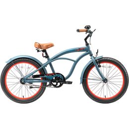 Jugendfahrrad Bikestar "Cruiser" Fahrräder Gr. 29cm, 20 Zoll (50,80cm), blau Kinder für Herren