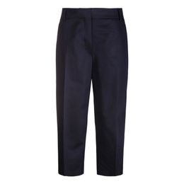 Chinohose Tommy Hilfiger Curve "CRV SLIM STRAIGHT CO CHINO" Gr. 46, N-Gr, blau (desert sky), Damen, Obermaterial: 65% Baumwolle, 33% Lyocell, 2% Elasthan, unifarben, Hosen, mit Logoprägung