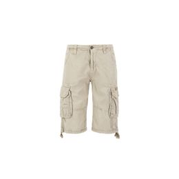 Shorts Alpha Industries "Alpha Industries Men - Jet Short" Gr. 30, Normalgrößen, weiß (bone white) Herren Hosen