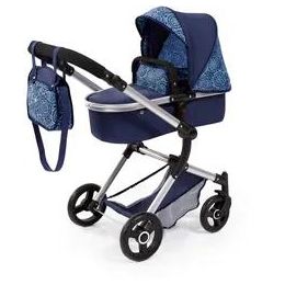 BAYER DESIGN Kombi-Puppenwagen BAYER "Vario, Blau", blau, Puppenwagen, KinderB:42cm H:86cm T:65cm, Kunststoff, Metall, inkl. Wickeltasche, B:42cm H:86cm T:65cm