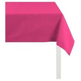 Tischdecke Apelt "4362 Rips - UNI" Gr. 4, pink, B:140cm L:250cm, Polyester, Baumwolle, Tischdecken, UNI-BASIC