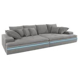 Big-Sofa Inosign "Haiti" Sofas Gr. B/H/T: 300 cm x 85 cm x 142 cm, Aqua Clean Pascha, Mit RGB, grau (melange) wahlweise mit Kaltschaum (140kg BelastungSitz) und AquaClean-Stoff