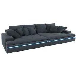 Big-Sofa Inosign "Haiti" Sofas Gr. B/H/T: 300 cm x 85 cm x 142 cm, Aqua Clean Pascha, Mit Kaltschaum-mit RGB, blau (blaugrau) wahlweise mit Kaltschaum (140kg BelastungSitz) und AquaClean-Stoff