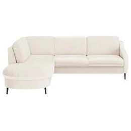 Sit & More Ecksofa SIT & MORE "Soul L-Form" Sofas Gr. B/H/T: 257cm x 90cm x 239cm, Flachgewebe, Ottomane links, ohne Bett-ohne Bettkasten, beige wahlweise mit Bettfunktion und Bettkasten oder Schubkasten