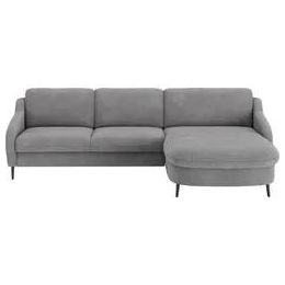 Sit & More Ecksofa SIT & MORE "Soul L-Form" Sofas Gr. B/H/T: 280cm x 90cm x 182cm, Microfaser, Recamiere rechts, mit Bett-ohne Bettkasten, grau wahlweise mit Bettfunktion und Bettkasten oder Schubkasten