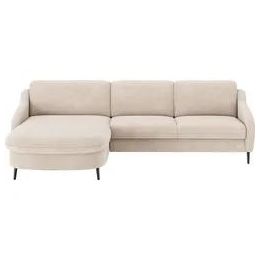 Sit & More Ecksofa SIT & MORE "Soul L-Form" Sofas Gr. B/H/T: 280cm x 90cm x 182cm, Microfaser, Recamiere links, ohne Bett-ohne Bettkasten, beige wahlweise mit Bettfunktion und Bettkasten oder Schubkasten