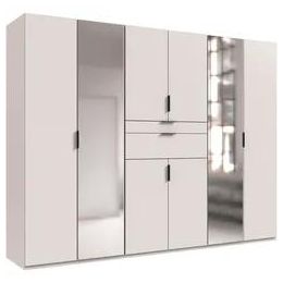 Drehtürenschrank wimex "Moldau Kleiderschrank mit Spiegel Schlafzimmerschrank Bestseller", weiß, B:270cm H:208cm T:58cm, Spanplatte, Schränke, Wähle deine Innenausstattung fertig konfiguriert im Schrank