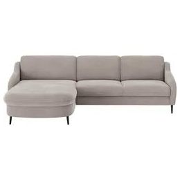 Sit & More Ecksofa SIT & MORE "Soul L-Form" Sofas Gr. B/H/T: 280cm x 90cm x 182cm, Luxus-Microfaser ALTARA NUBUCK, Recamiere links, ohne Bett-ohne Bettkasten, grau (anthrazit) wahlweise mit Bettfunktion und Bettkasten oder Schubkasten