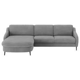 Sit & More Ecksofa SIT & MORE "Soul L-Form" Sofas Gr. B/H/T: 280cm x 90cm x 182cm, Microfaser, Recamiere links, mit Bett-ohne Bettkasten, grau wahlweise mit Bettfunktion und Bettkasten oder Schubkasten