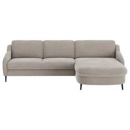 Sit & More Ecksofa SIT & MORE "Soul L-Form" Sofas Gr. B/H/T: 280cm x 90cm x 182cm, Luxus-Microfaser ALTARA NUBUCK, Recamiere rechts, ohne Bett-ohne Bettkasten, grau (anthrazit) wahlweise mit Bettfunktion und Bettkasten oder Schubkasten