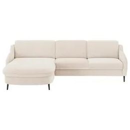 Sit & More Ecksofa SIT & MORE "Soul L-Form" Sofas Gr. B/H/T: 280cm x 90cm x 182cm, Flachgewebe, Recamiere links, ohne Bett-ohne Bettkasten, beige wahlweise mit Bettfunktion und Bettkasten oder Schubkasten