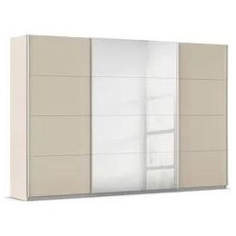 Schwebetürenschrank Rauch "Kleiderschrank Schrank Garderobe AGORDO mit Dekor- oder Hochglanzfront" Schränke Gr. B/H/T: 315cm x 210cm x 62cm, 3 St., beige (champagner) durchdachte Innenausstattung, in 4 Breiten und 2 Höhen MADE IN GERMANY