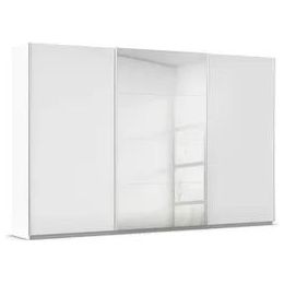 Schwebetürenschrank Rauch "Kleiderschrank Schrank Garderobe AGORDO mit Dekor- oder Hochglanzfront" Schränke Gr. B/H/T: 360cm x 229cm x 62cm, 3 St., weiß (alpinweiß/hochglanz weiß) durchdachte Innenausstattung, in 4 Breiten und 2 Höhen MADE IN GERMANY