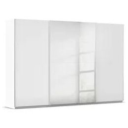 Schwebetürenschrank Rauch "Kleiderschrank Schrank Garderobe AGORDO mit Dekor- oder Hochglanzfront" Schränke Gr. B/H/T: 315cm x 210cm x 62cm, 3 St., weiß (alpinweiß/hochglanz weiß) durchdachte Innenausstattung, in 4 Breiten und 2 Höhen MADE IN GERMANY