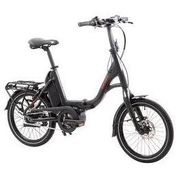 E-Bike Tretwerk "No Way" Gr. 45, schwarz, E-Bikes, 45cm, 20 Zoll (50,80cm), Pedelec, Elektrofahrrad für Damen u. Herren