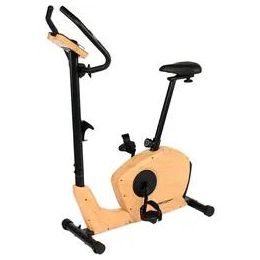 Ergometer Christopeit Sport "ET 3.2" Fahrradtrainer Gr. ohne Unterlegmatte, braun (holzlook) Elegante Holzoptik, Kinomap kompatibel