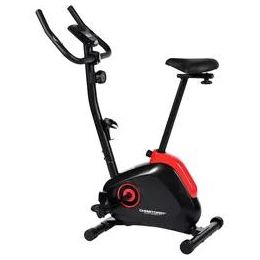 Heimtrainer Christopeit Sport "HT 2.0" Fahrradtrainer Gr. ohne Unterlegmatte, schwarz (schwarz-rot) 3-teilige Pedalarmkurbel