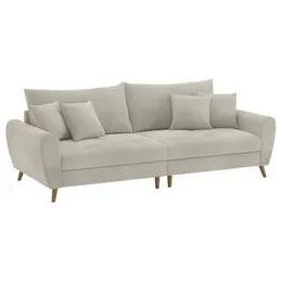 Big-Sofa Home Affaire "Blackburn II" Sofas Gr. B/H/T: 260cm x 71cm x 108cm, Microfaser, beige (novaclean avanti 6 taupe) Mit Kaltschaumpolsterung bis 140 kg belastbar