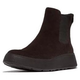 Chelseaboots fitflop "F-MODE" Gr. 38, braun (dunkelbraun) Damen Schuhe Plateaustiefel, Chunky Boots mit Plateausohle, Anziehlasche