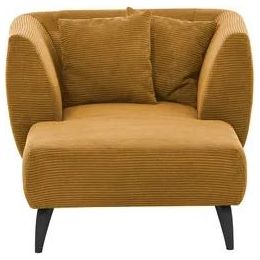 Loveseat Inosign "Colori" Sessel Gr. Cord, Loveseat, B/H/T: 108cm x 84cm x 155cm, goldfarben (gold)