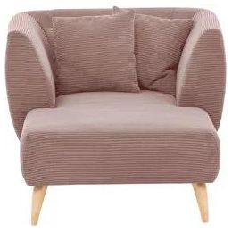 Loveseat Inosign "Colori" Sessel Gr. Cord, Loveseat, B/H/T: 108cm x 84cm x 155cm, rosa