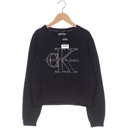 Calvin Klein Jeans Damen Sweatshirt, schwarz, Gr. 36