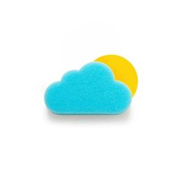 KIKKERLAND Sink Sponge And Holder Cloud