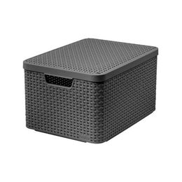 curver Large Style Box with Lid Dark - Grey