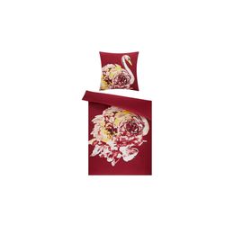 Satin Bettw&auml;sche &brvbar; rot &brvbar; Ma&szlig;e (cm): B: 135 &raquo; Sconto