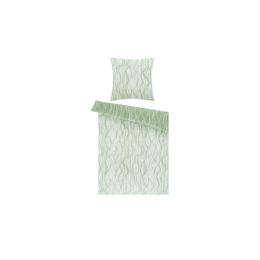 Satin Bettw&auml;sche &brvbar; gr&uuml;n &brvbar; Ma&szlig;e (cm): B: 135 &raquo; Sconto
