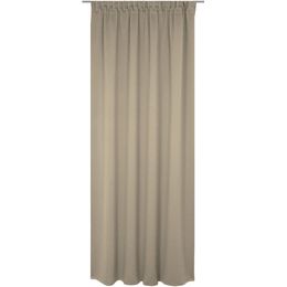 Vorhang WIRTH "Wiessee" Gardinen Gr. 275cm, Multifunktionsband, 150cm, beige (natur) nach Maß