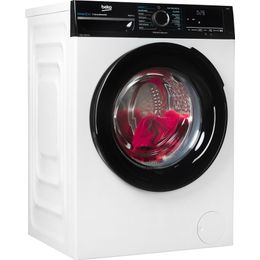 A (A bis G) Beko Waschmaschine "BM3WFU4841W" Waschmaschinen Waschen mit EnergySpin: Bis zu 35 % Energie sparen – nicht nur in Eco weiß