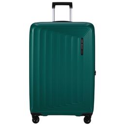 Hartschalen-Trolley Samsonite "NUON 75" Gr. B/H/T: 49 cm x 75 cm x 30 cm 100 l, grün (pine green) Koffer geräumiger Koffer, Trend Reisegepäck Reisekoffer TSA-Zahlenschloss